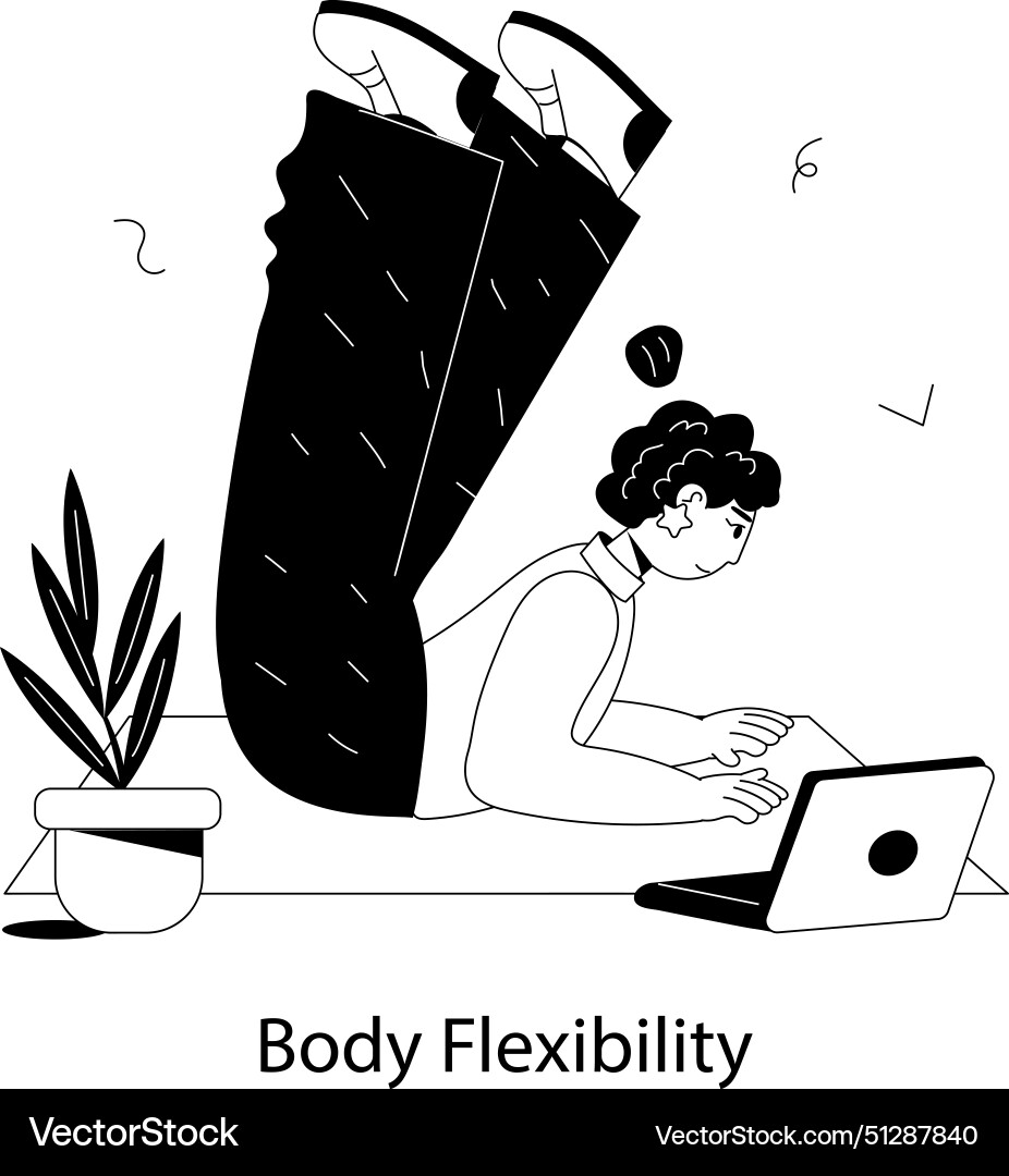 Body flexibility Royalty Free Vector Image - VectorStock