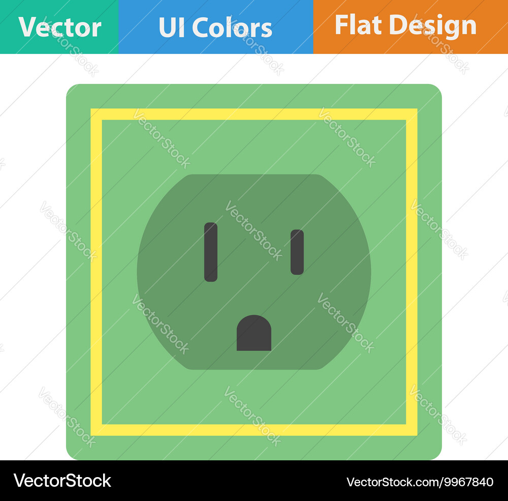 Electric outlet icon Royalty Free Vector Image