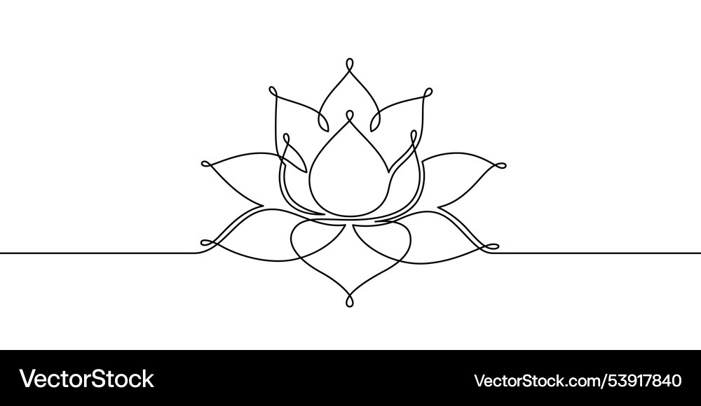 Continuous Line Drawing Flowers Vector Images (over 8,900)