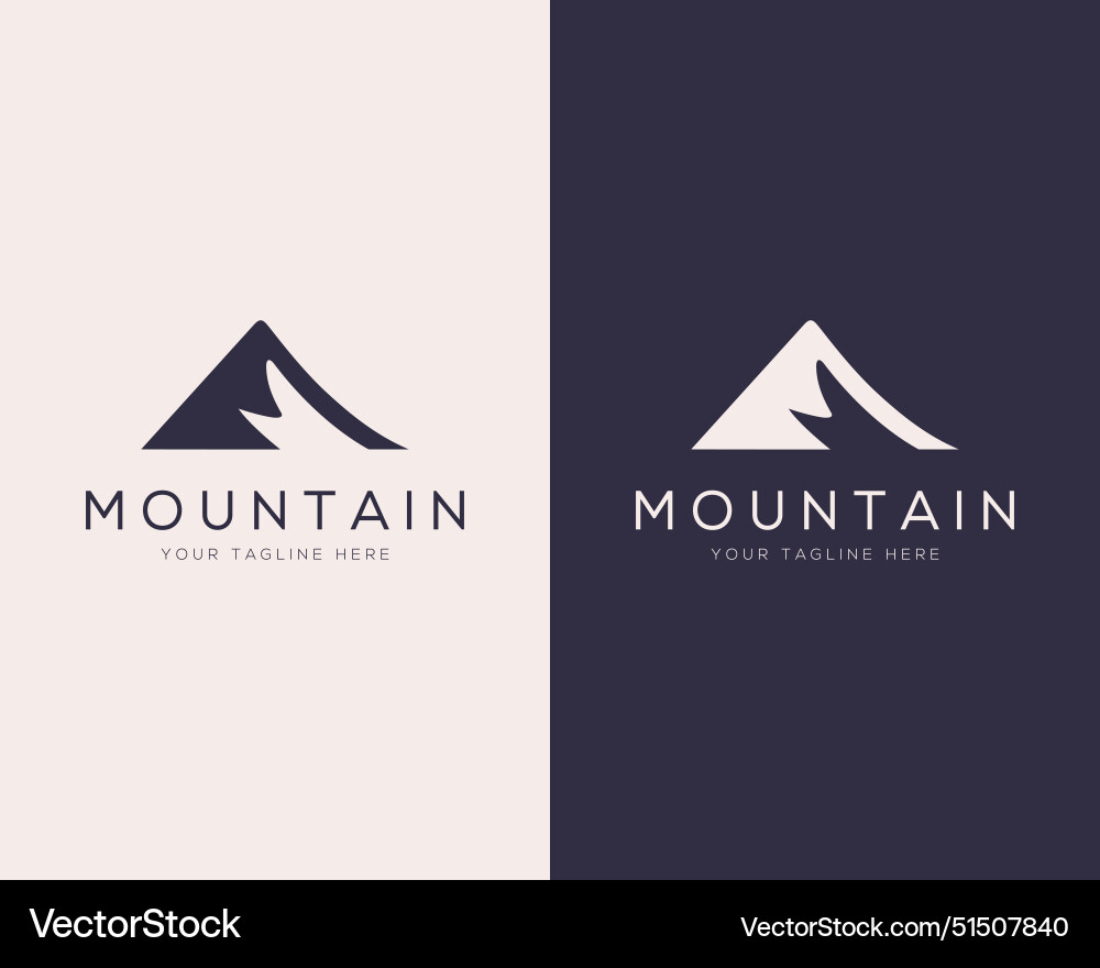 Mountain letter m logo design Royalty Free Vector Image