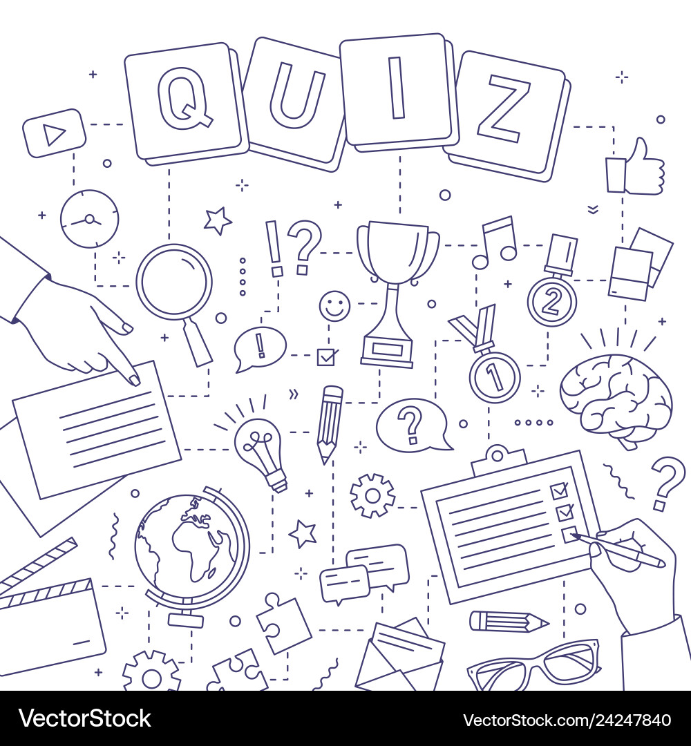 Square banner with hands of people solving riddles