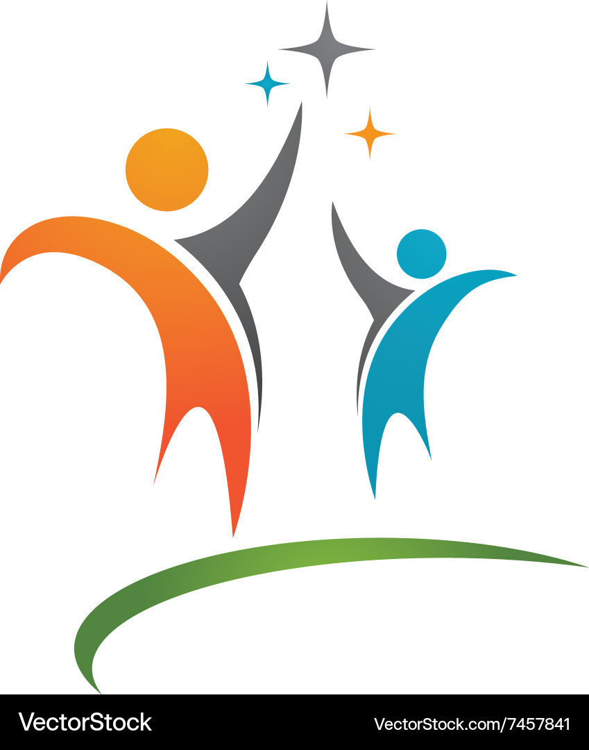 Community care logo Royalty Free Vector Image - VectorStock