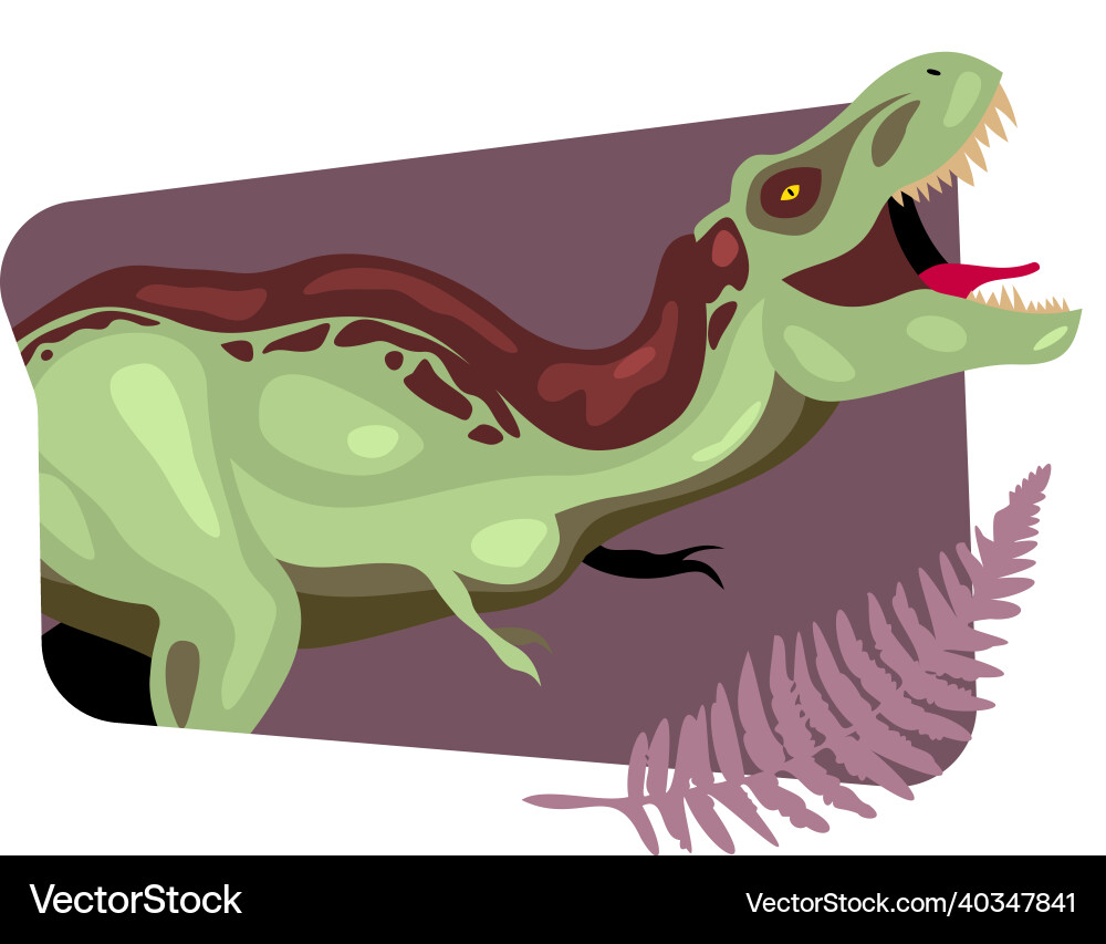 Crying dinosaur cartoon composition Royalty Free Vector