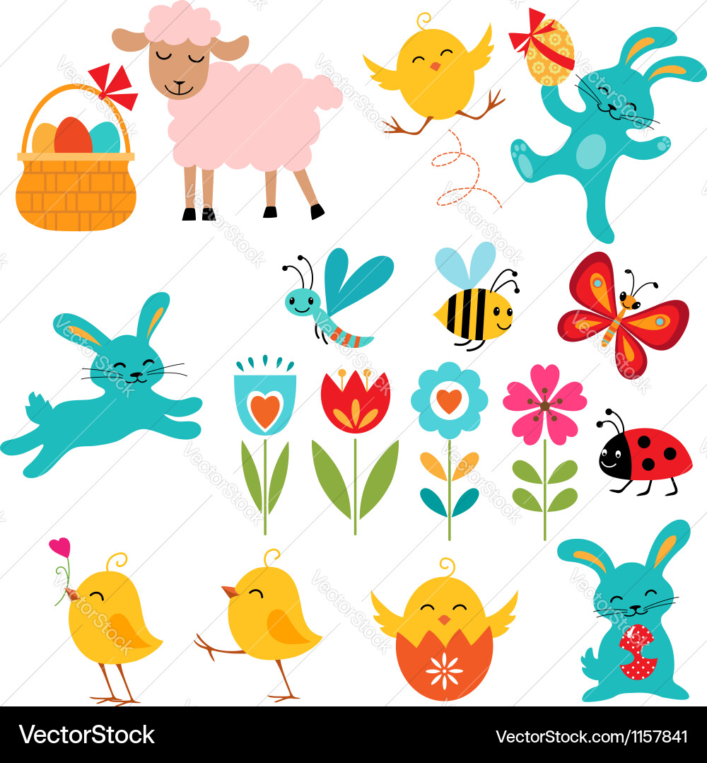 Easter Cartoon Vector Images (over 100,000)