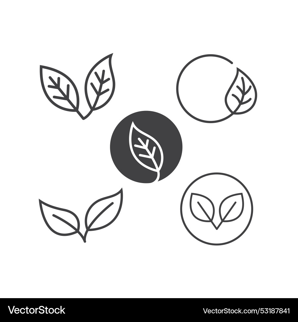 Eco friendly icon concept design Royalty Free Vector Image