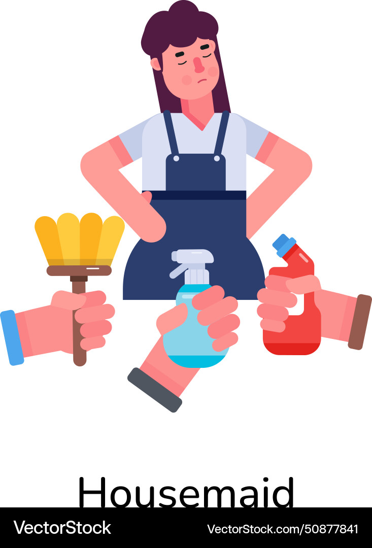 Housemaid Royalty Free Vector Image - VectorStock