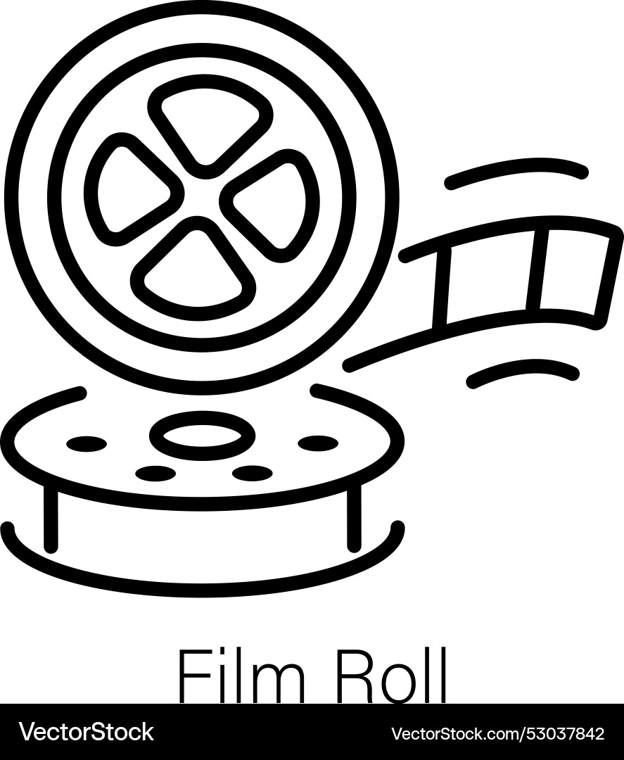 Film roll Royalty Free Vector Image - VectorStock