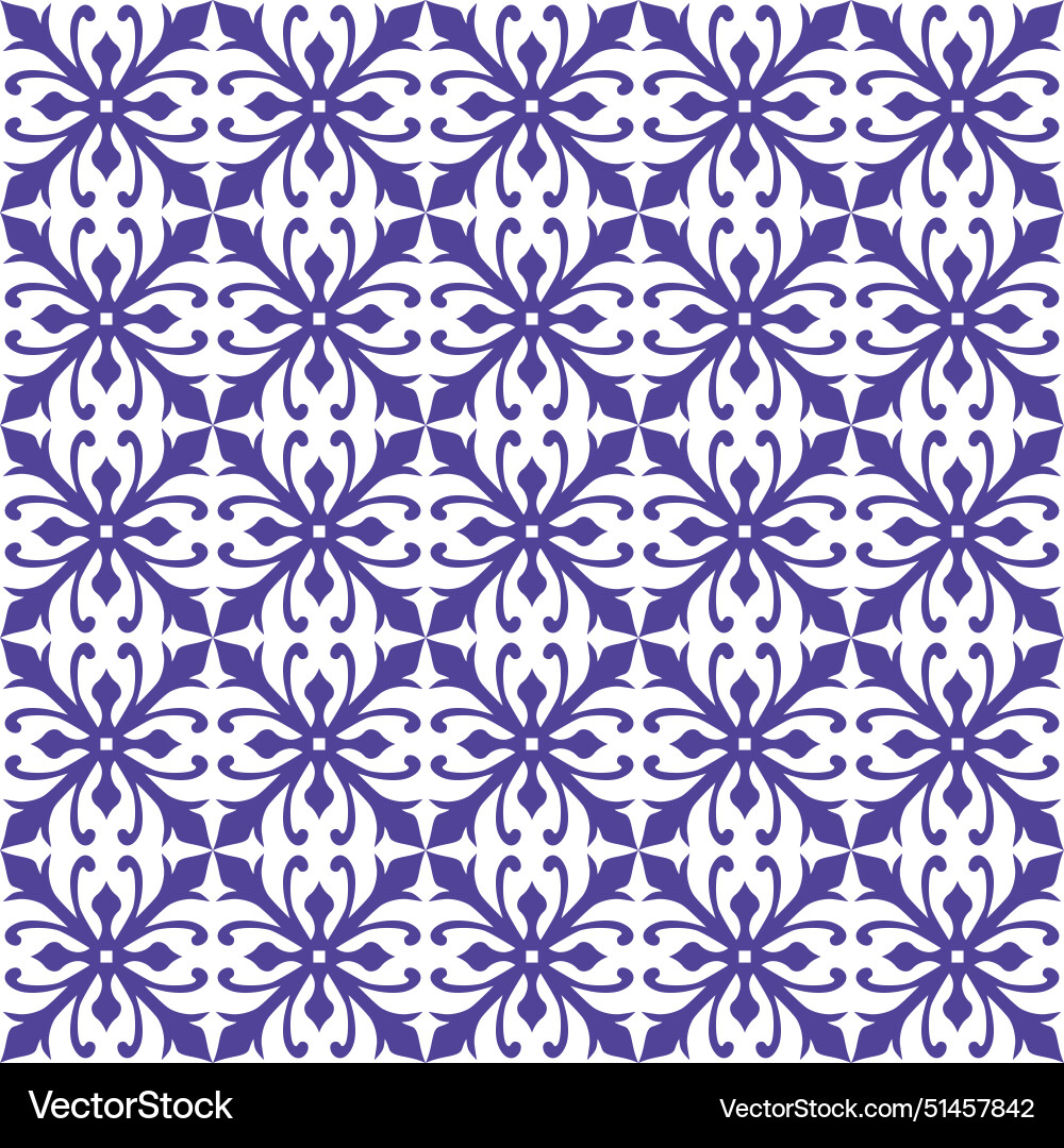 Luxury blue romance ornamental pattern texture Vector Image