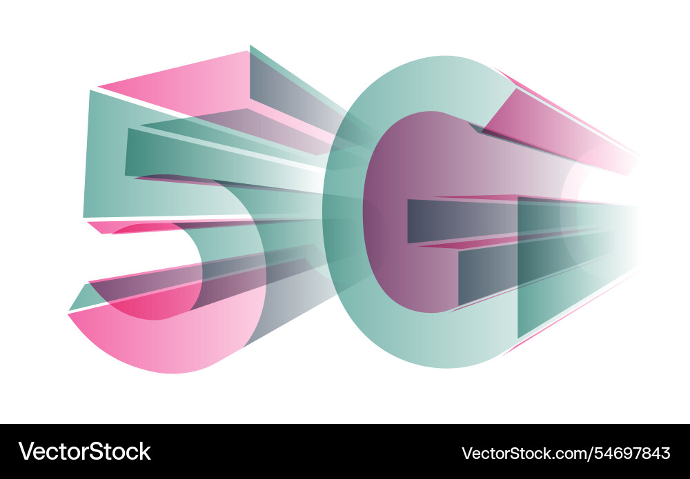 5g high-speed connection symbol Royalty Free Vector Image