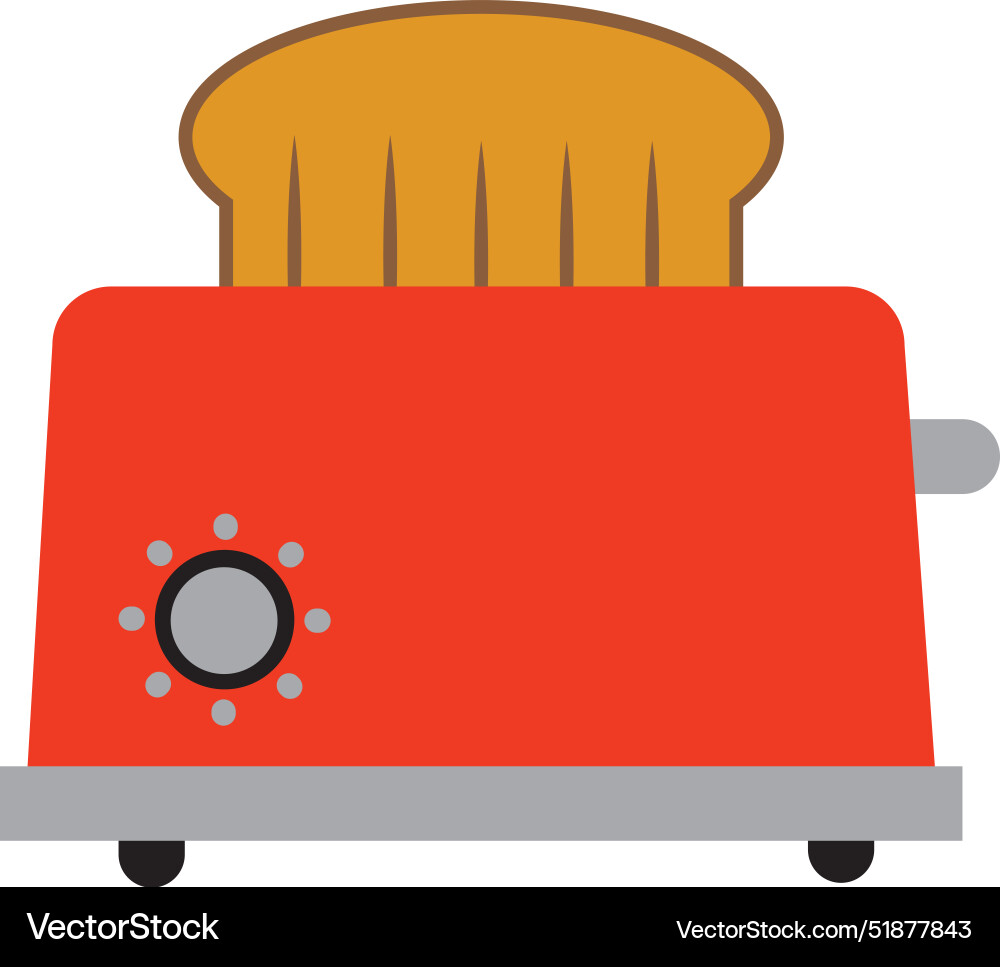 Modern toaster icon toasted bread breakfast Vector Image