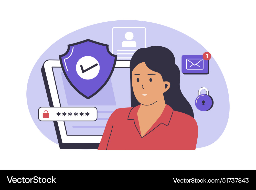 Personally identifiable information concept Vector Image