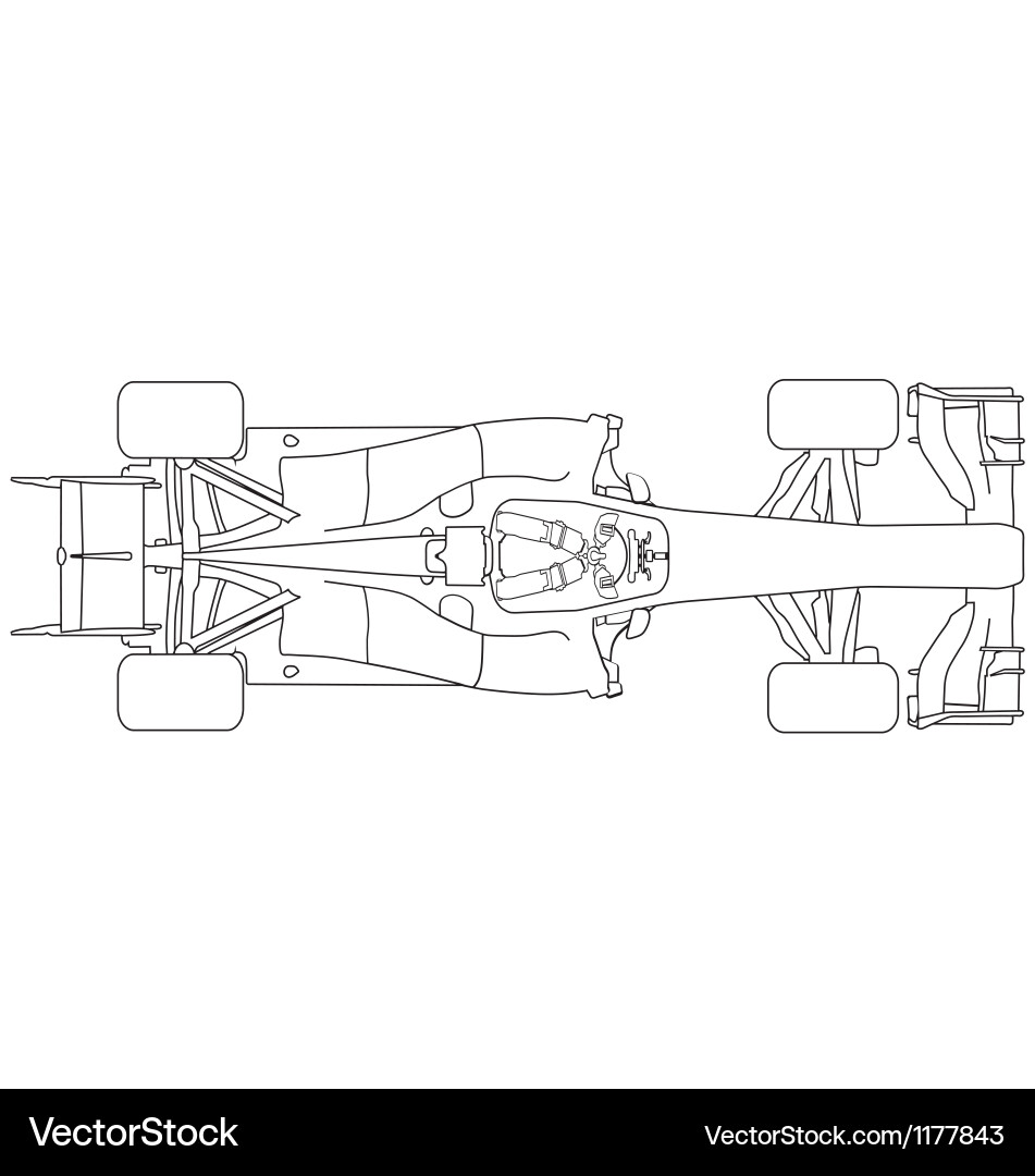 Racing Car Sketch Royalty Free Vector Image - VectorStock