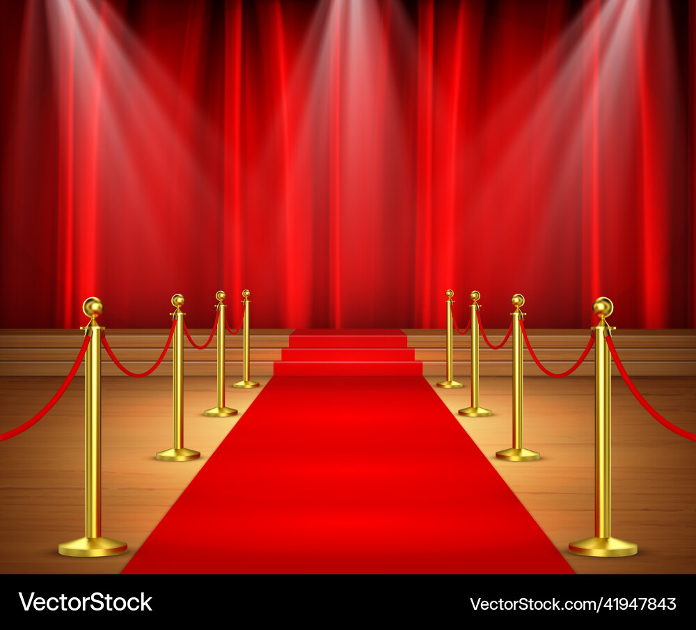 Red Carpet Awards Ceremony Background Royalty Free Vector