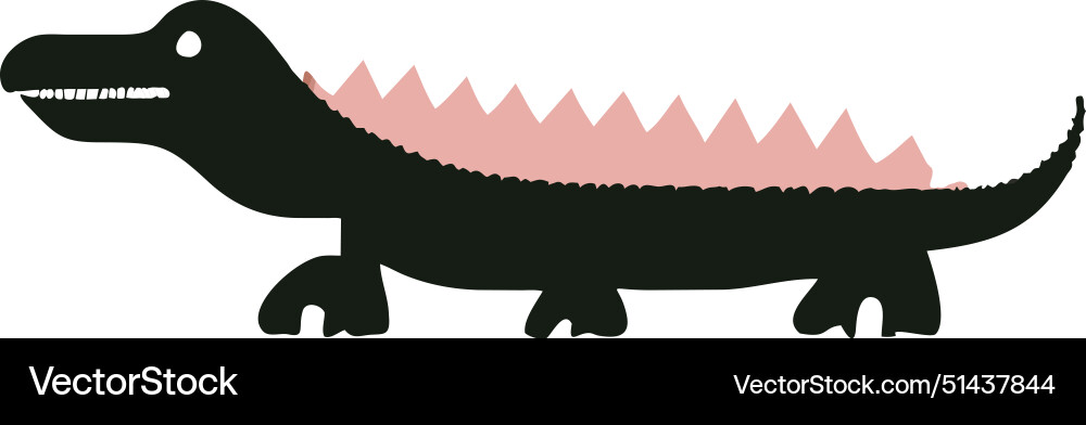 Alligator pink icon Royalty Free Vector Image - VectorStock