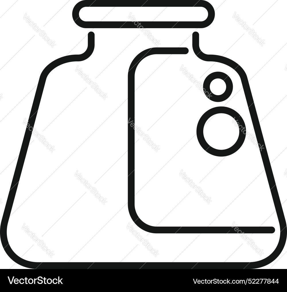 Chemical flask experimenting mixing liquid icon Vector Image