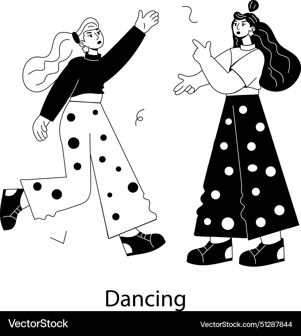 Dancing Royalty Free Vector Image - VectorStock