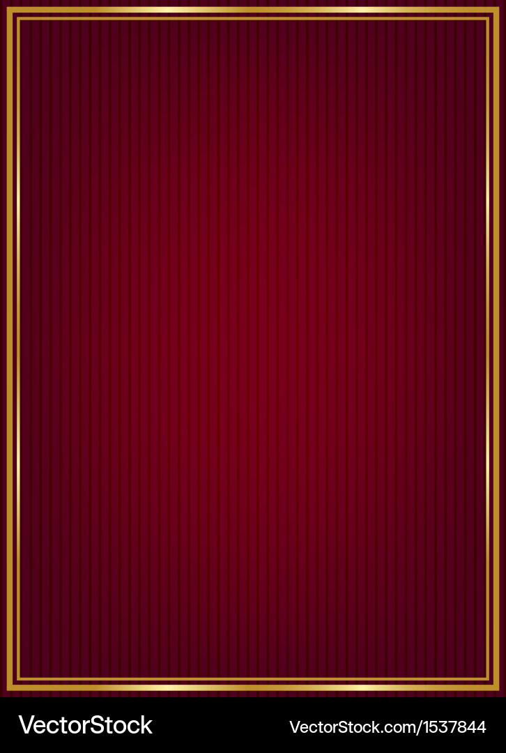 Red texture and golden frame Royalty Free Vector Image
