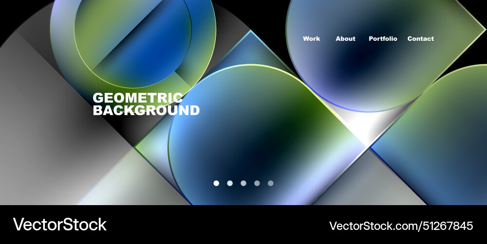 Circles and lines bright colorful geometry Vector Image