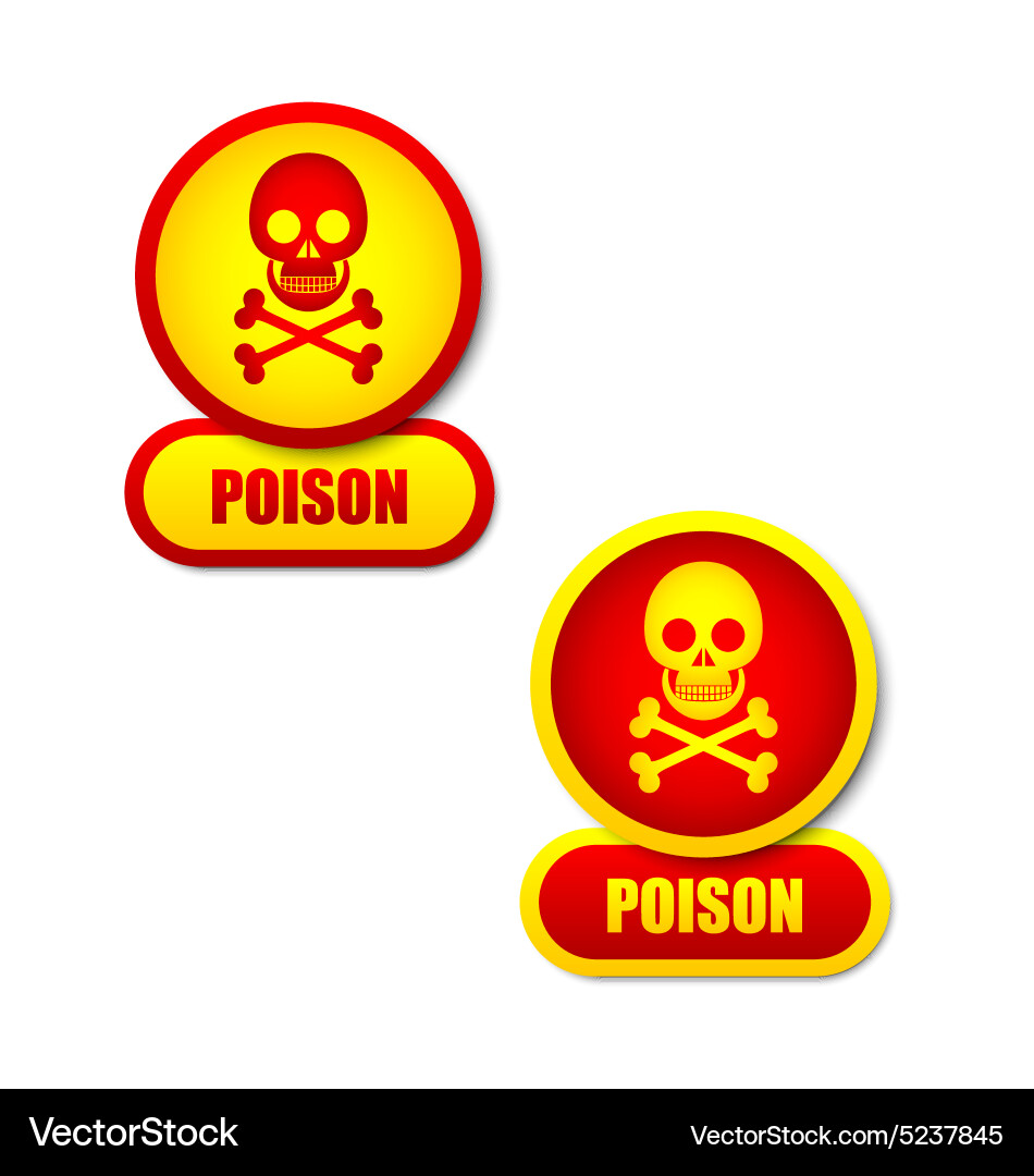 Poison icon Royalty Free Vector Image - VectorStock