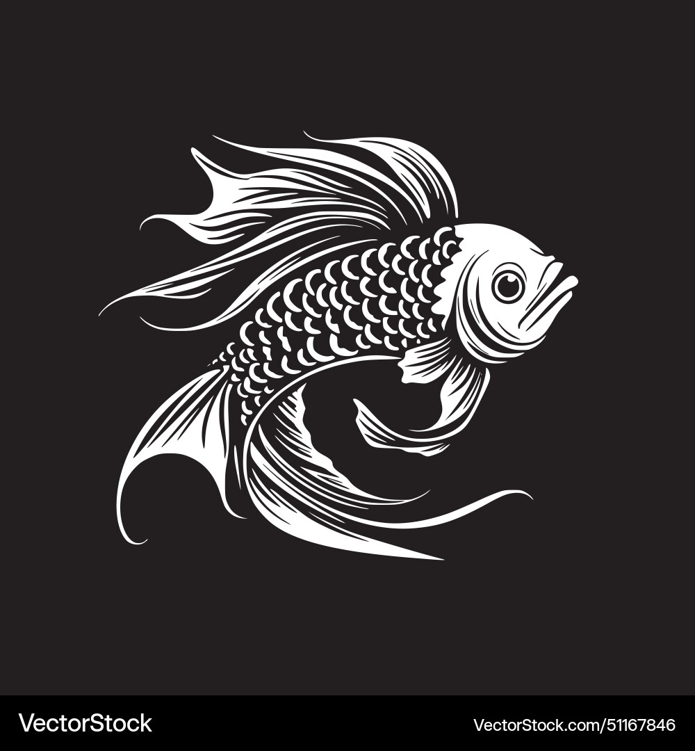 Fish - high quality logo ideal for t-shirt Vector Image