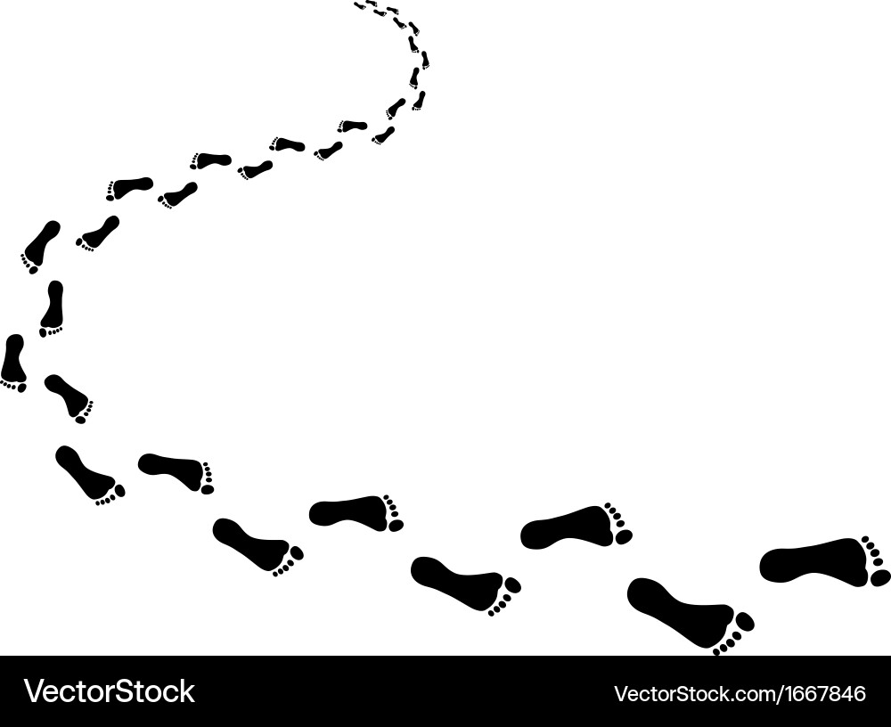 Footprints Royalty Free Vector Image - VectorStock