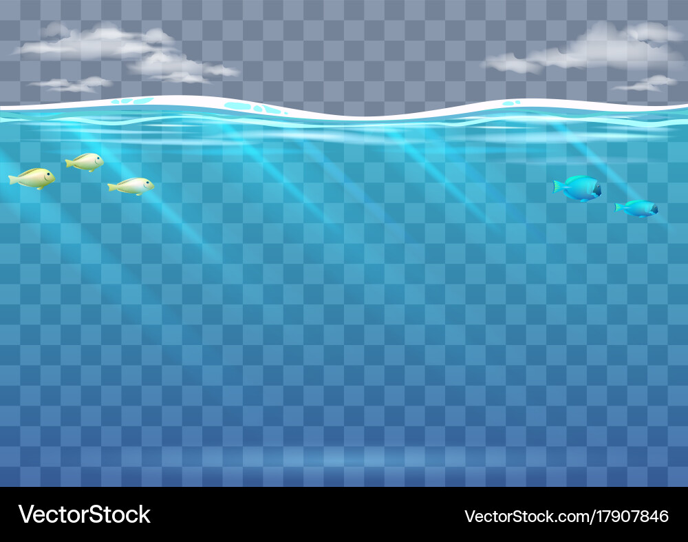 Underwater background in graphics Royalty Free Vector Image