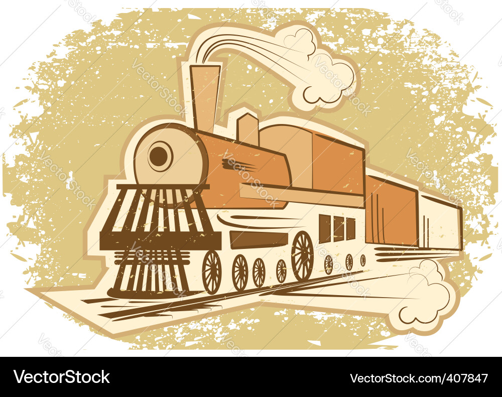 Locomotive Royalty Free Vector Image - VectorStock