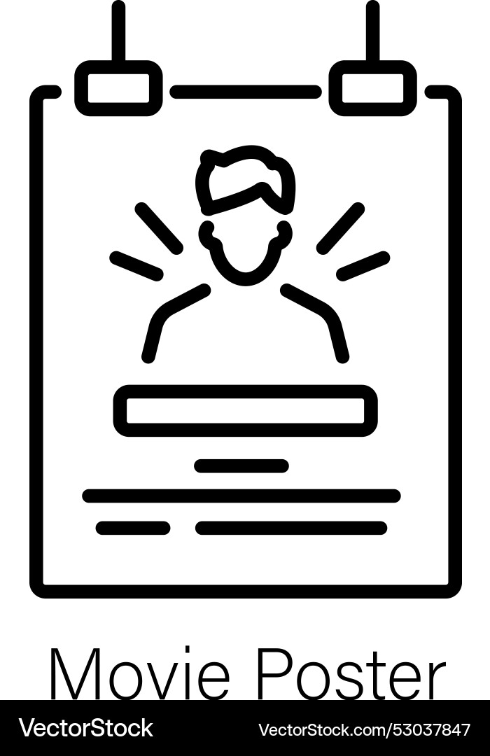 Movie poster Royalty Free Vector Image - VectorStock