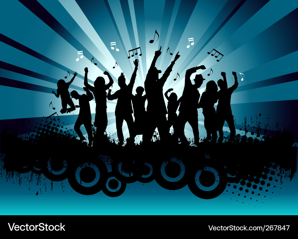 Music party Royalty Free Vector Image - VectorStock