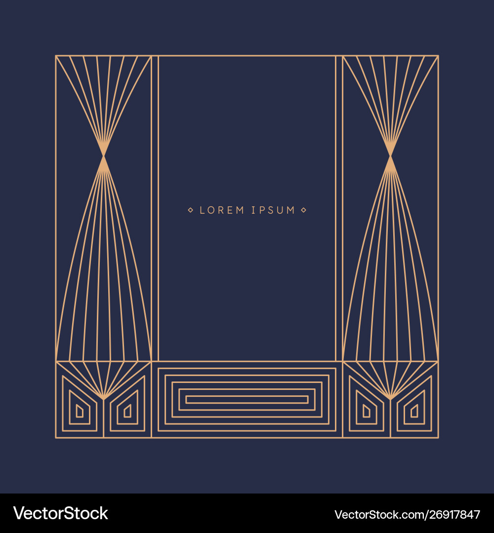 Postcard for text geometric Royalty Free Vector Image