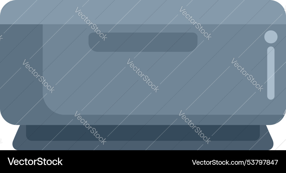 Wall mounted air conditioner cooling a room Vector Image