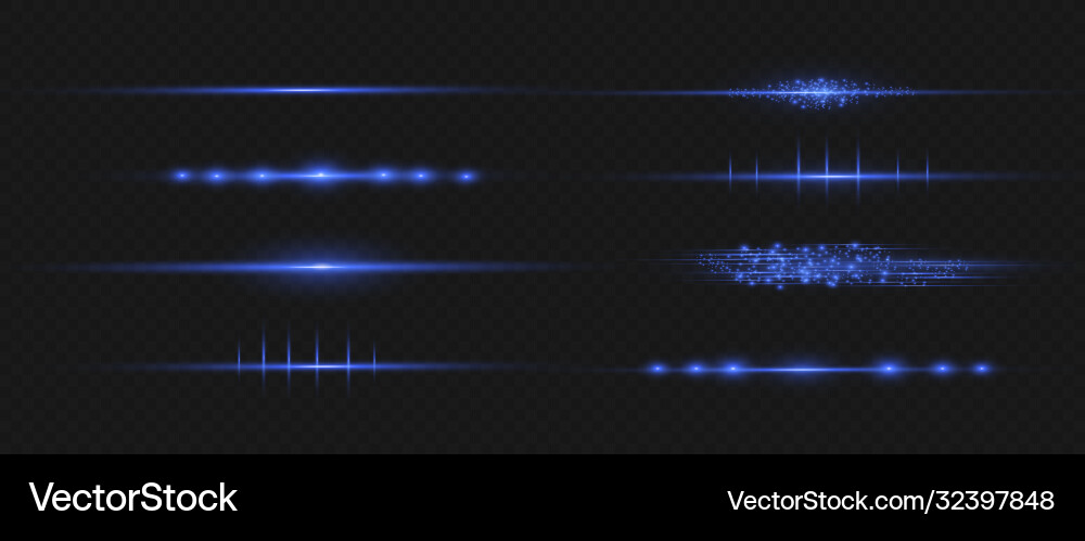 Blue horizontal line Royalty Free Vector Image