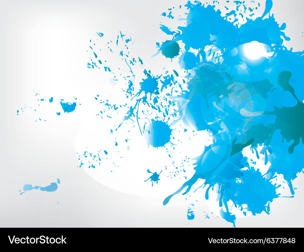 Colorful Paint Splashes Royalty Free Vector Image