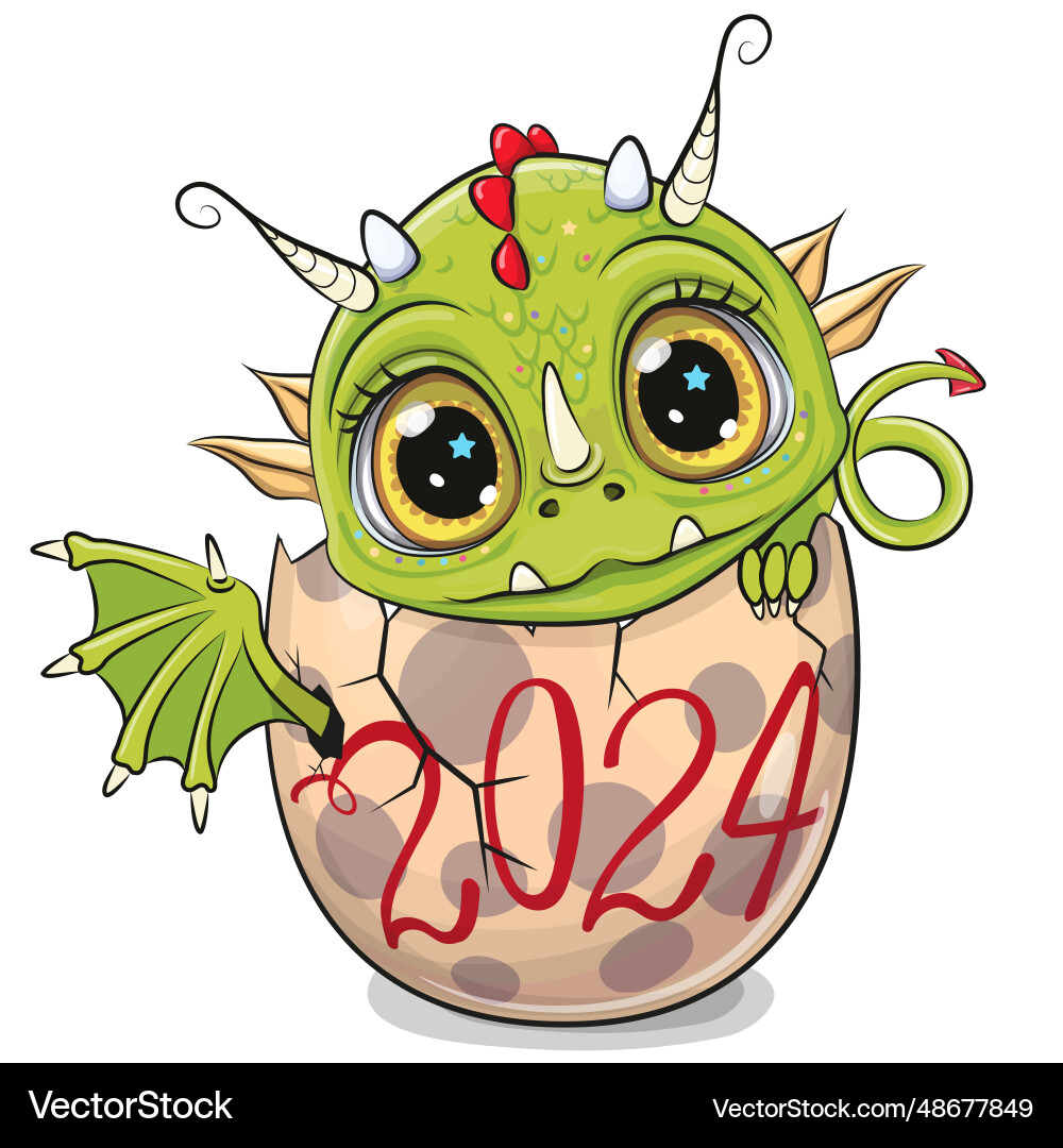 Baby Dragon Hatching Drawing