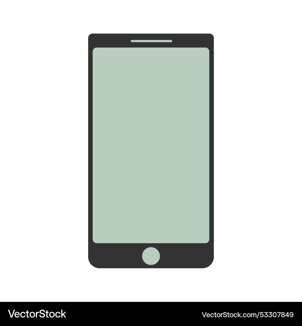 Handphone flat design Royalty Free Vector Image