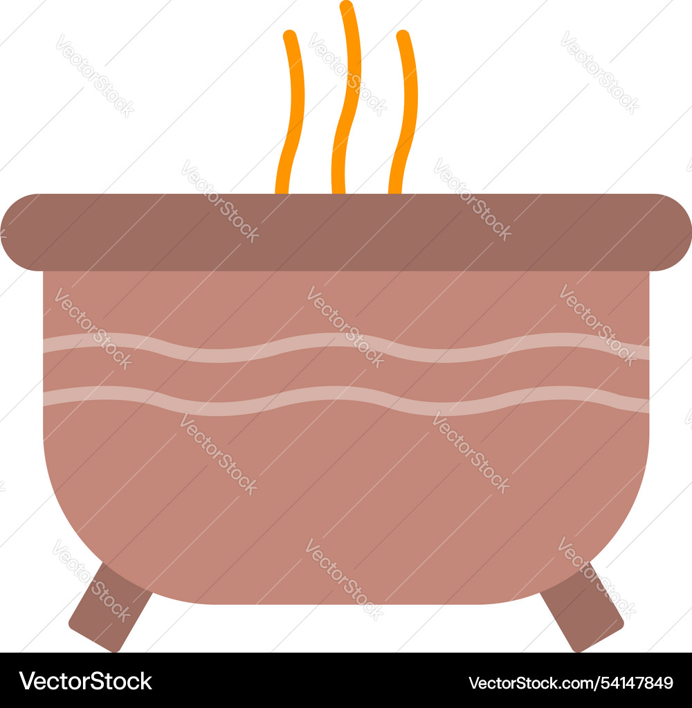 Hot tub flat icon design Royalty Free Vector Image