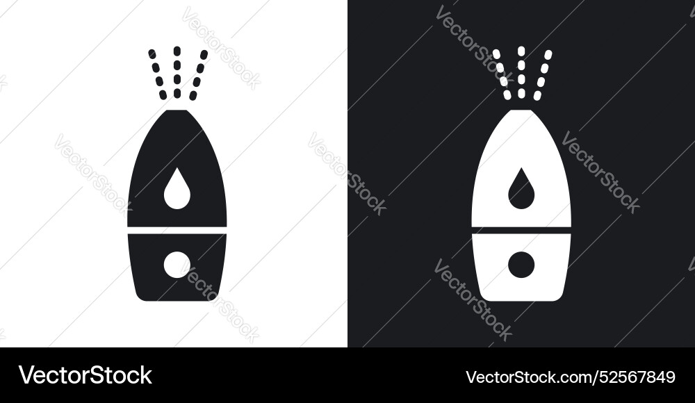 Humidifier icon set on white background Royalty Free Vector
