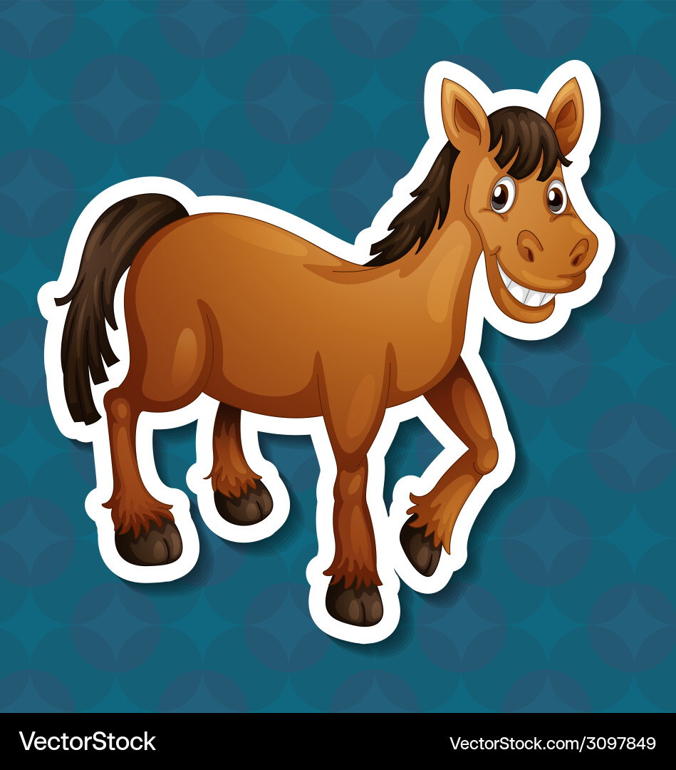 Pferde Lizenzfreies Vektorbild - VectorStock