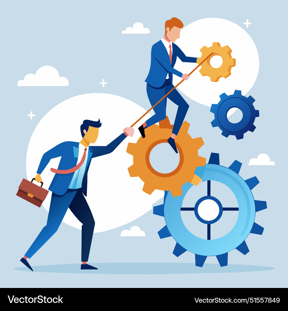 Solution for team building organization people Vector Image
