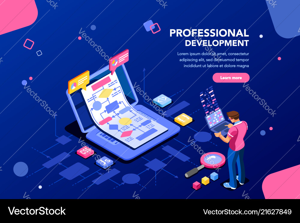 Technical banner for website Royalty Free Vector Image