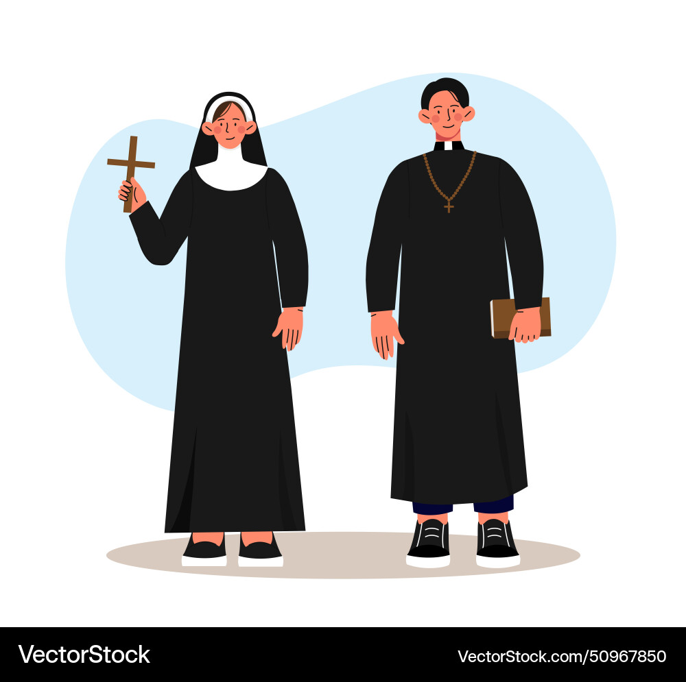Christian staff concept Royalty Free Vector Image