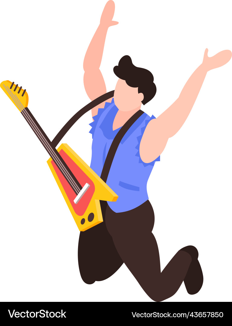Musician isometric Royalty Free Vector Image - VectorStock