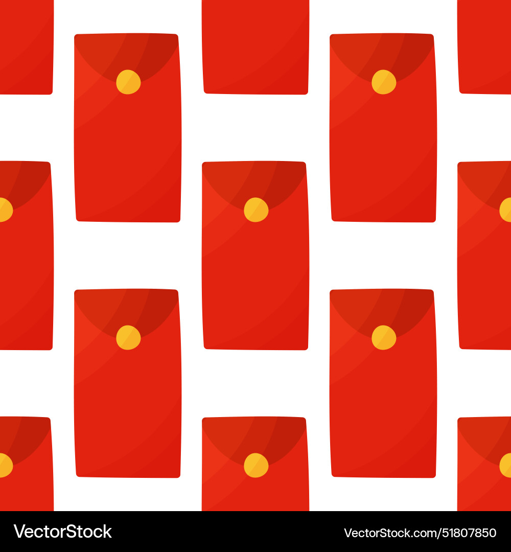 Red money envelope pattern chinese asian tradition