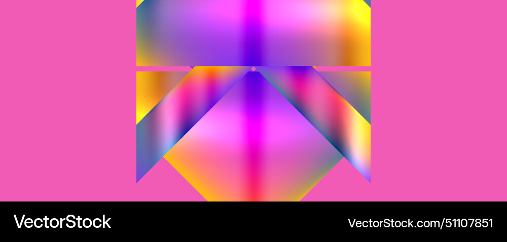 Neon colorful geometric shapes Royalty Free Vector Image