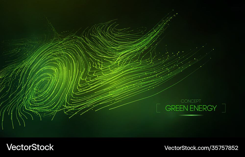 Green Energy Technology Background Royalty Free Vector Image