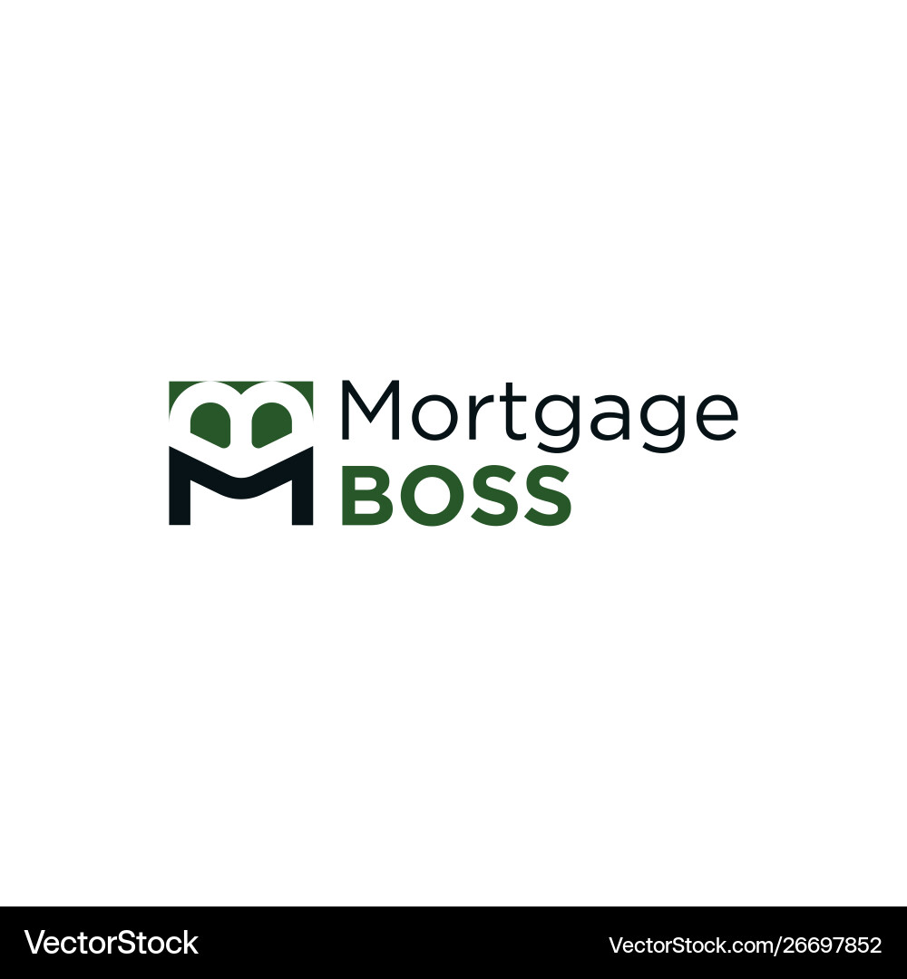 Initial mb logo design template Royalty Free Vector Image