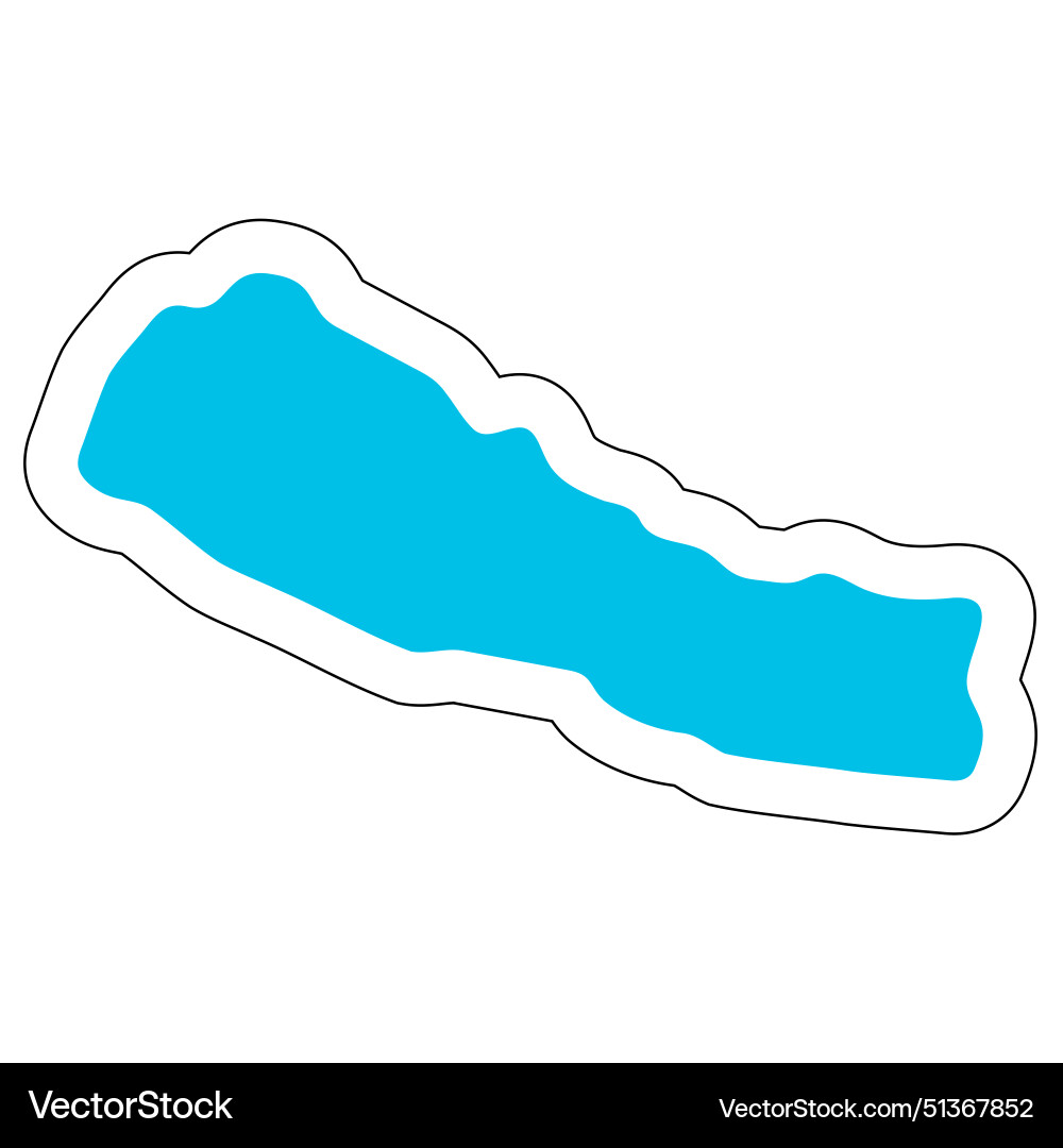 Nepal country map sticker Royalty Free Vector Image