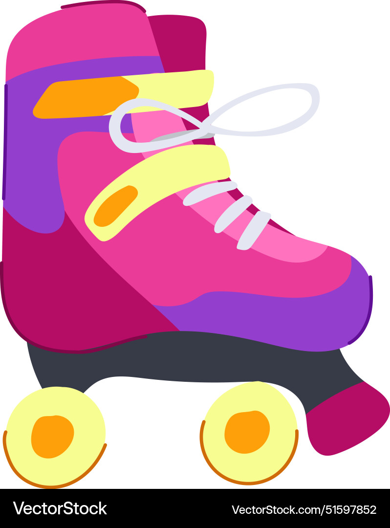 Sport roller skate cartoon Royalty Free Vector Image