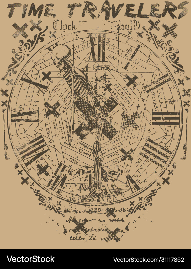 Time travelers Royalty Free Vector Image - VectorStock
