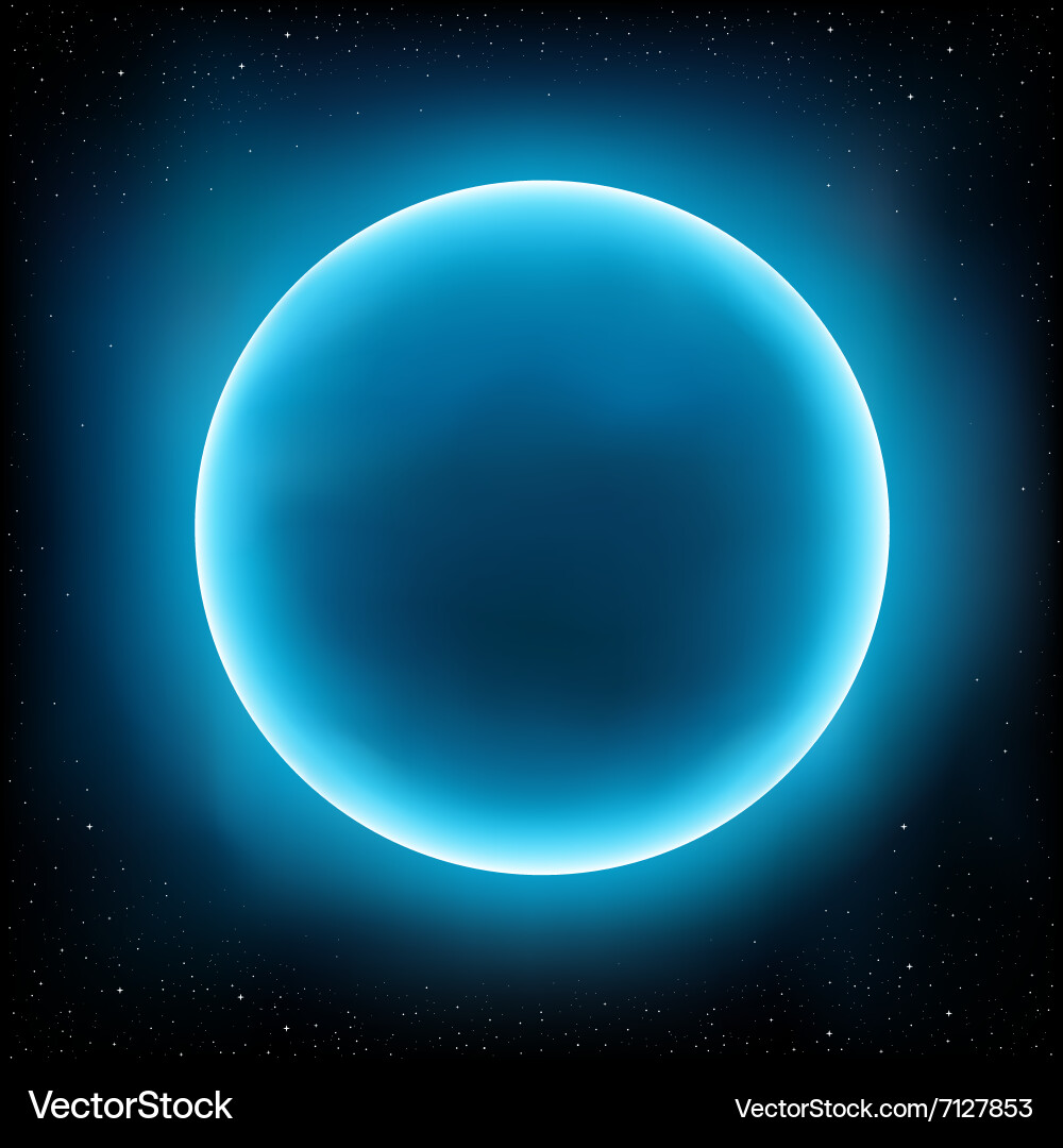 Blue planet space Royalty Free Vector Image - VectorStock